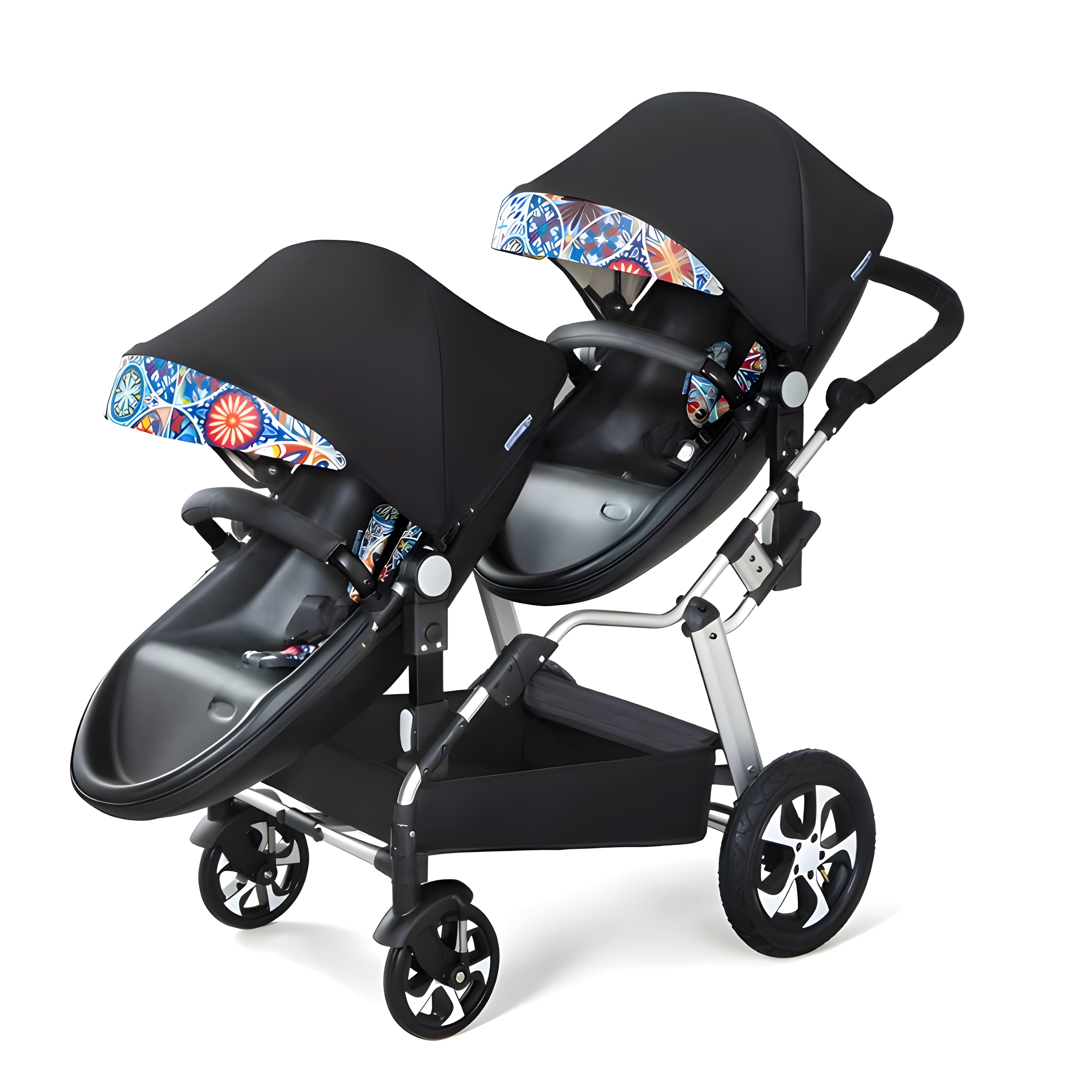 Double Stroller | Infant Double Pram & Travel Pushchair Stroller ...